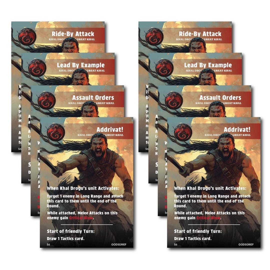 ASOIAF Custom Full Art Cards - Targaryen - Drogo Commander Cards (PDF ...