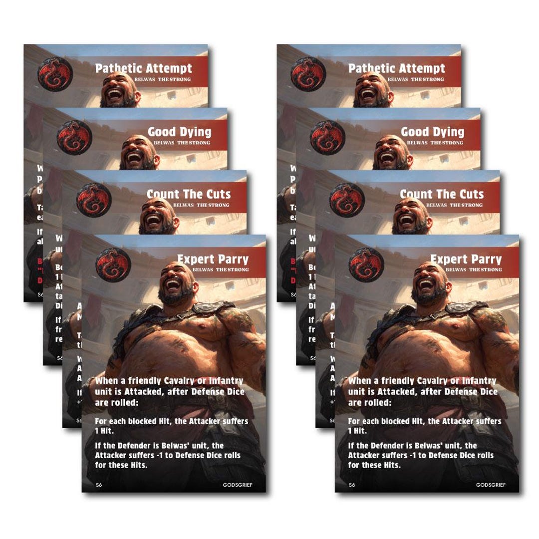 ASOIAF Custom Full Art Cards - Targaryen - Belwas Commander Cards (PDF ...