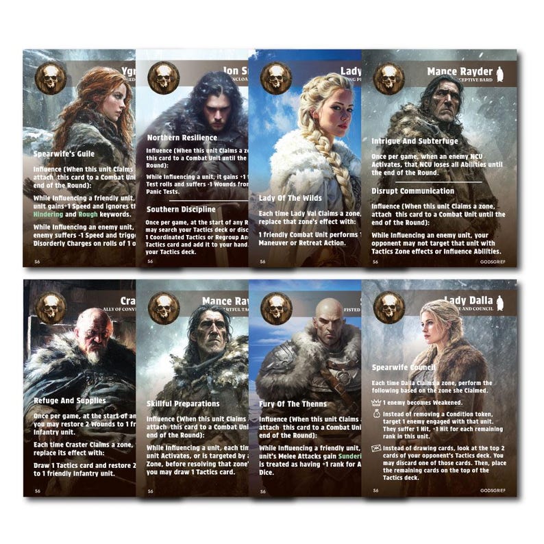 ASOIAF Custom Full Art Cards - Free Folk - NCU Cards (PDF Ready for ...