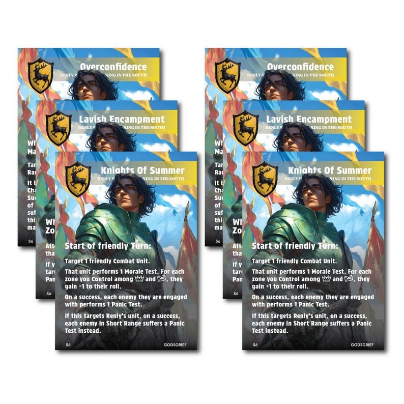 ASOIAF Custom Full Art Cards - Baratheon - Renly, King in the South ...