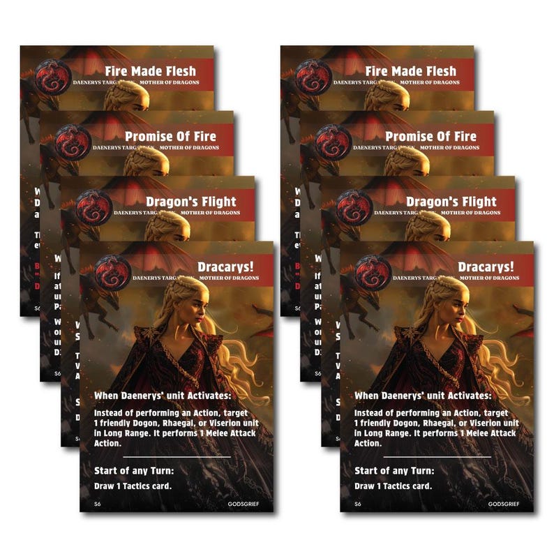 ASOIAF Custom Full Art Cards - Targaryen - Daenerys (mother of Dragons ...