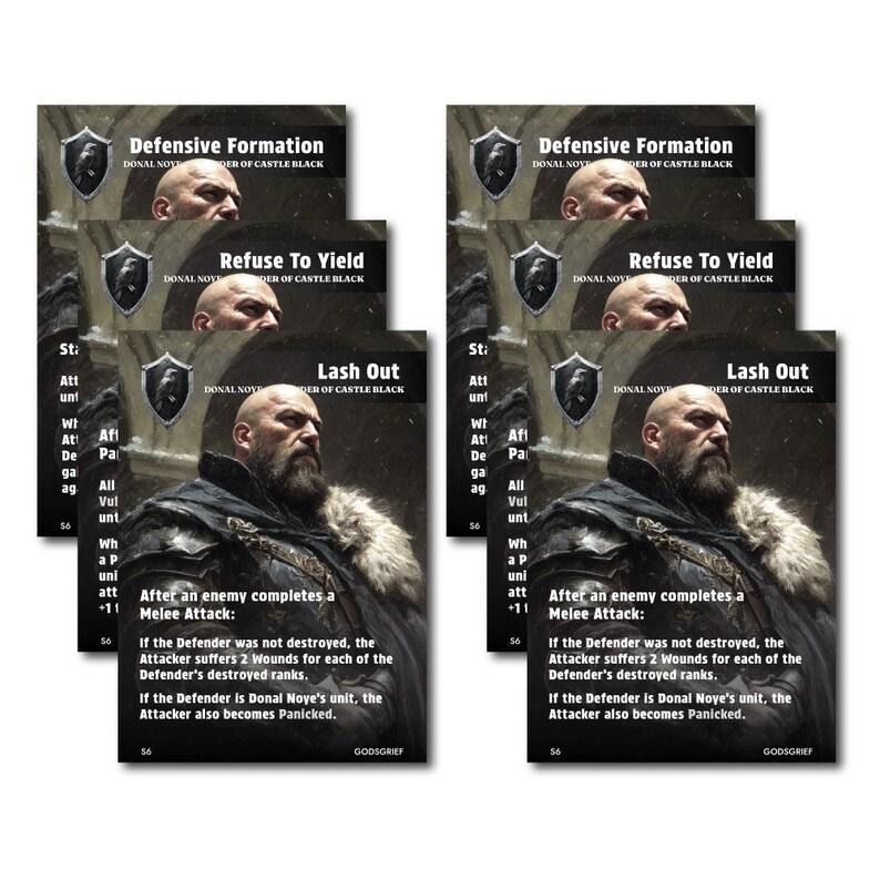 ASOIAF Custom Full Art Cards - Night's Watch - Donal Noye Commander ...