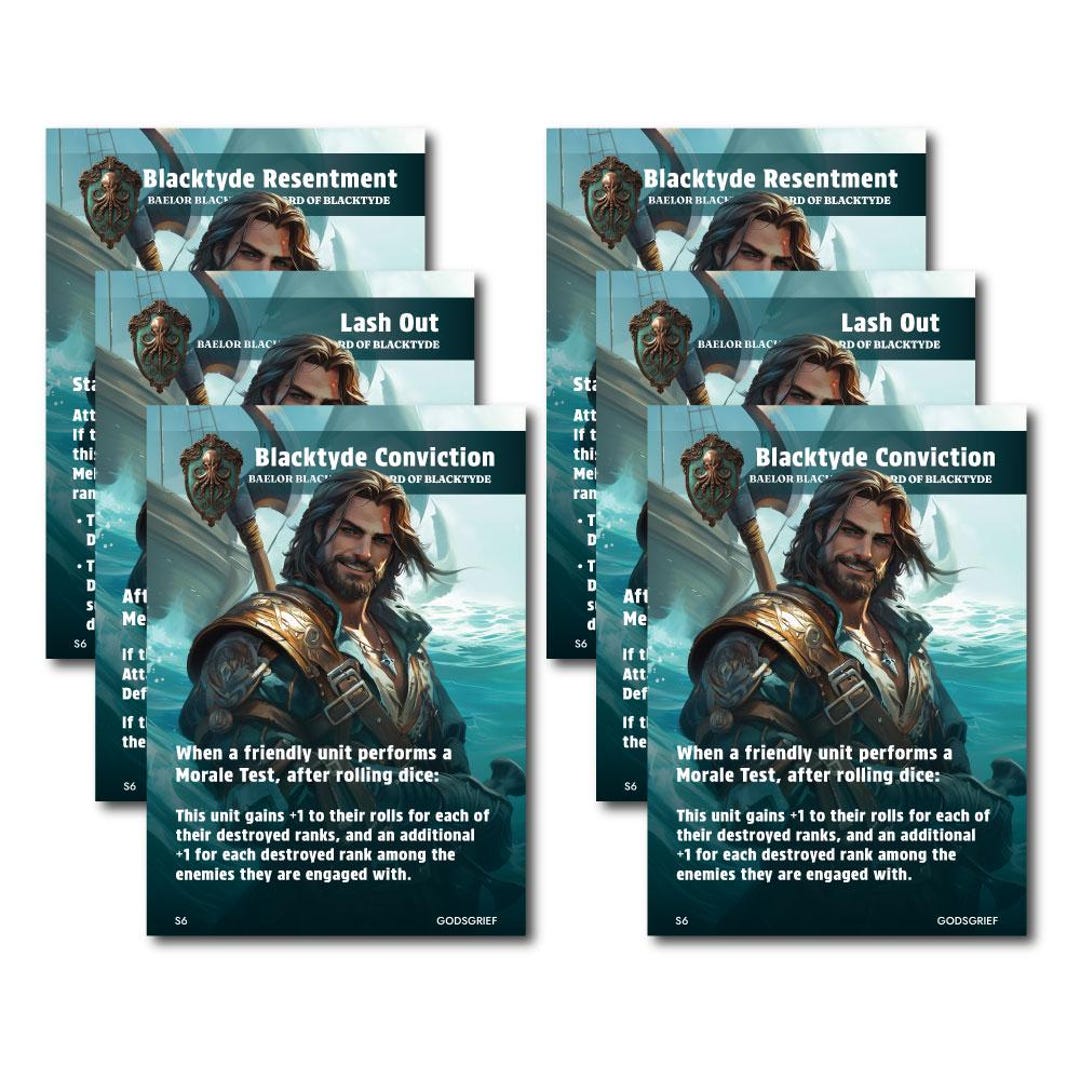 ASOIAF Custom Full Art Cards - Greyjoy - Baelor Blacktyde Commander ...