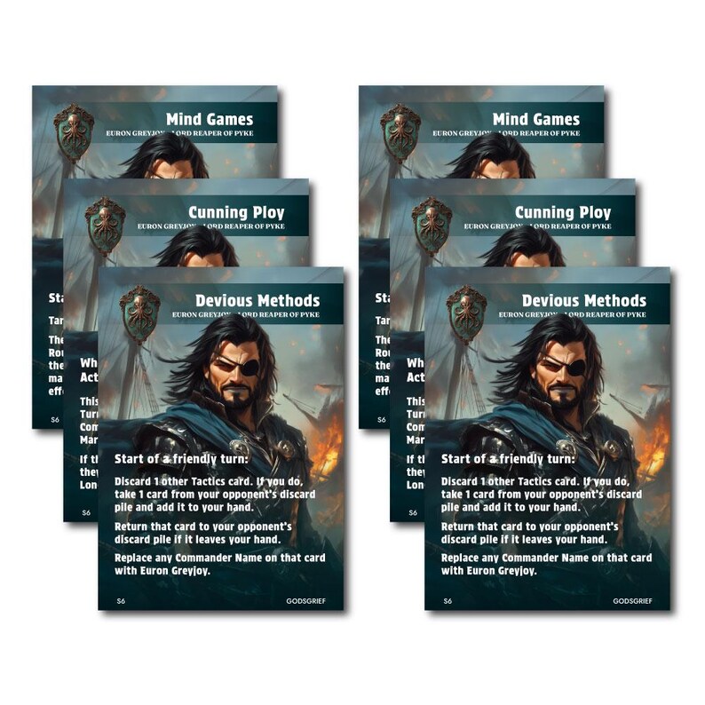 ASOIAF Custom Full Art Cards - Greyjoy - Euron Greyjoy Commander Cards ...