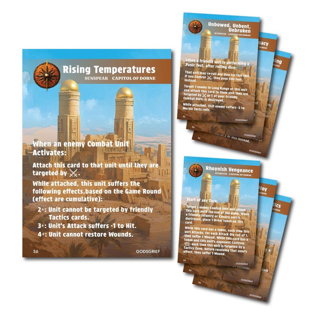 ASOIAF Custom Full Art Cards - Martell - Base Deck Tactics Cards (pdfs ...