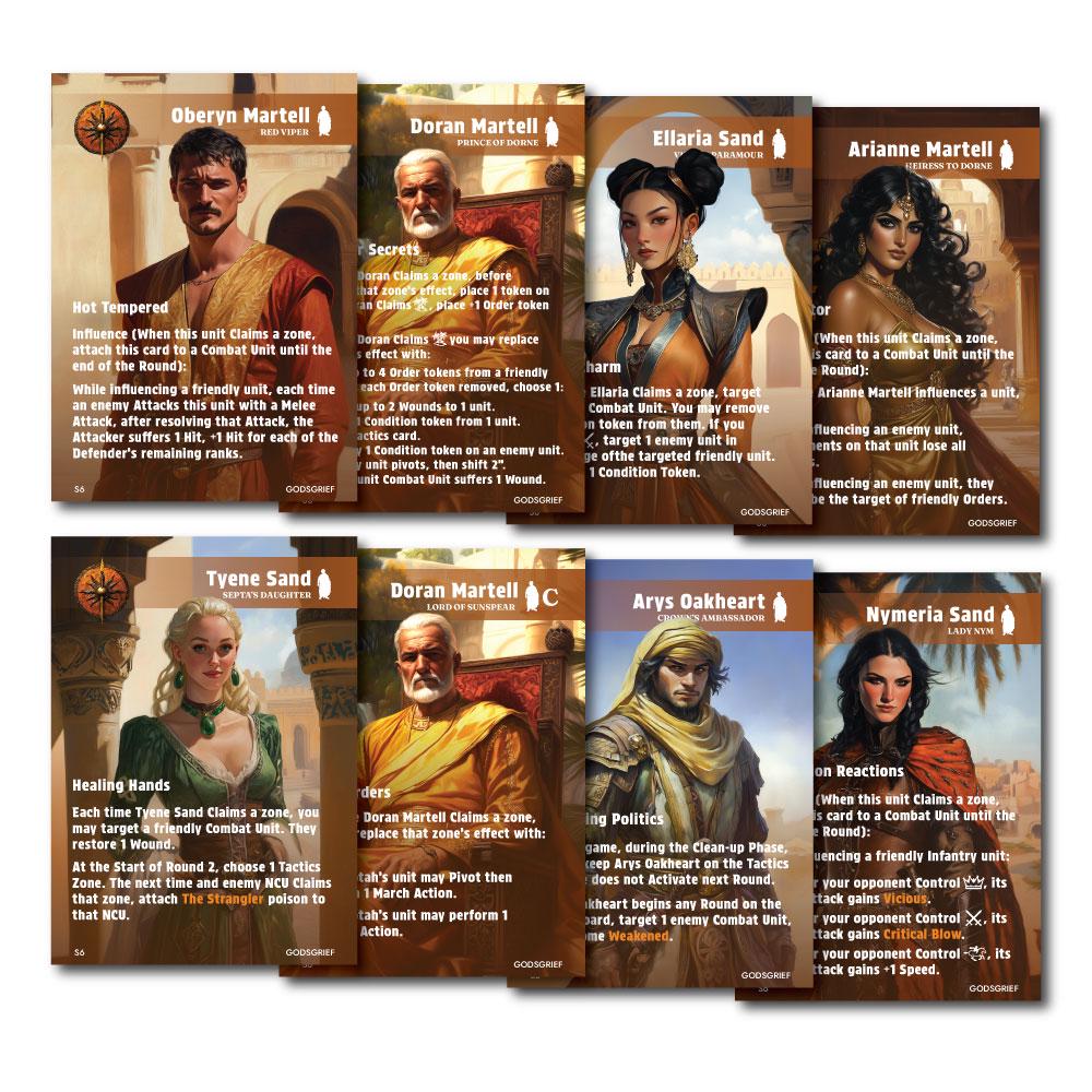 ASOIAF Custom Full Art Cards - Martell - NCU Cards (pdfs Ready for ...