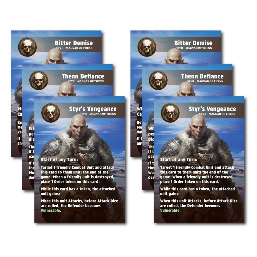 ASOIAF Custom Full Art Cards - Free Folk - Styr Commander Cards (PDF ...