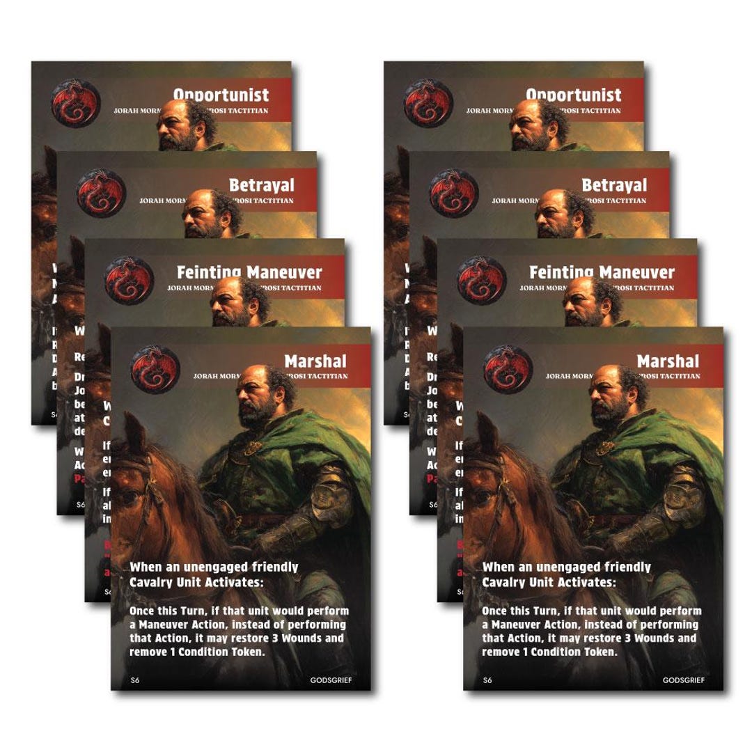 ASOIAF Custom Full Art Cards - Targaryen - Jorah Commander Cards (PDF ...