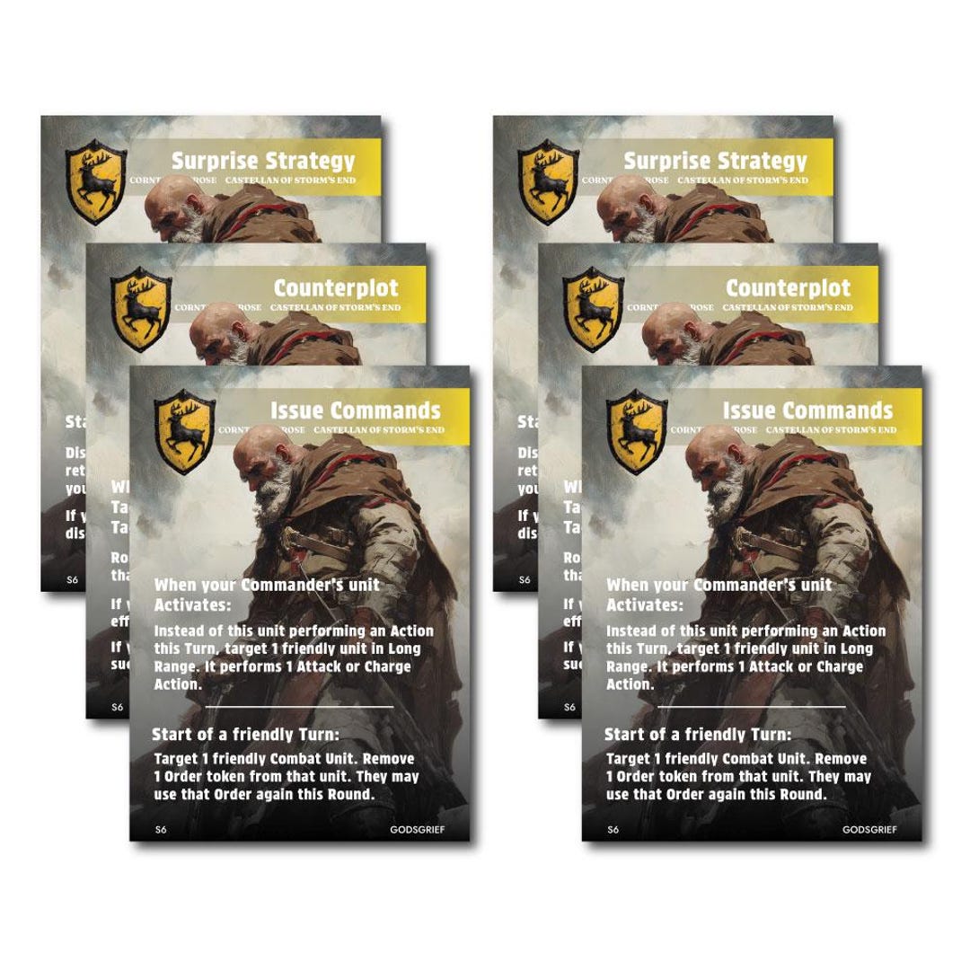 ASOIAF Custom Full Art Cards - Baratheon - Cortnay Penrose Commander ...