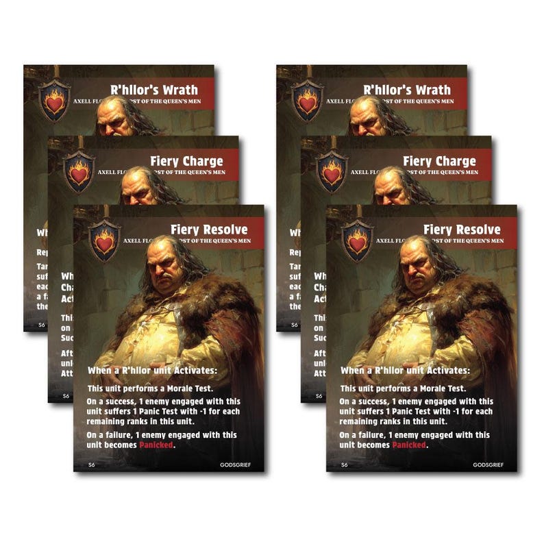 ASOIAF Custom Full Art Cards - Baratheon (r'hllor) - Axell Commander ...