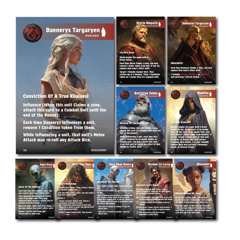ASOIAF Custom Full Art Cards - Targaryen - Ncus (PDF Ready for Print ...