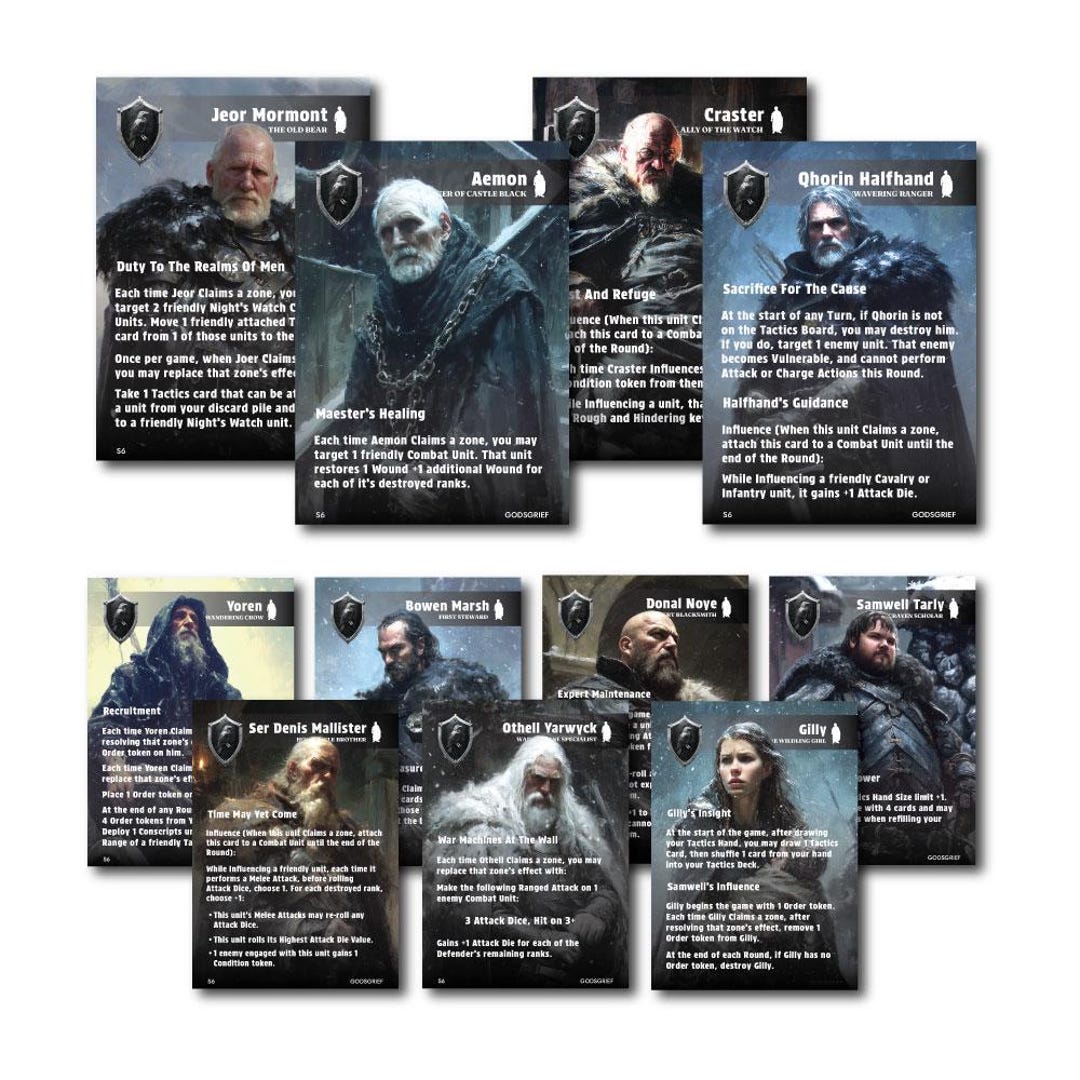 ASOIAF Custom Full Art Cards - Night's Watch - Ncus (PDF Ready for ...