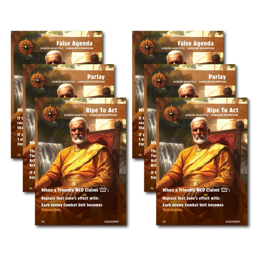 ASOIAF Custom Full Art Cards - Martell - Doran Commander Cards (PDF ...