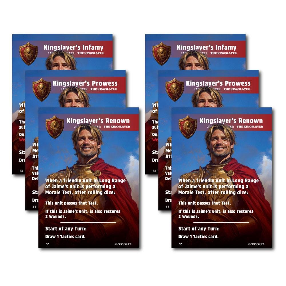 ASOIAF Custom Full Art Cards - Lannister - Jaime Commander Cards (PDF ...