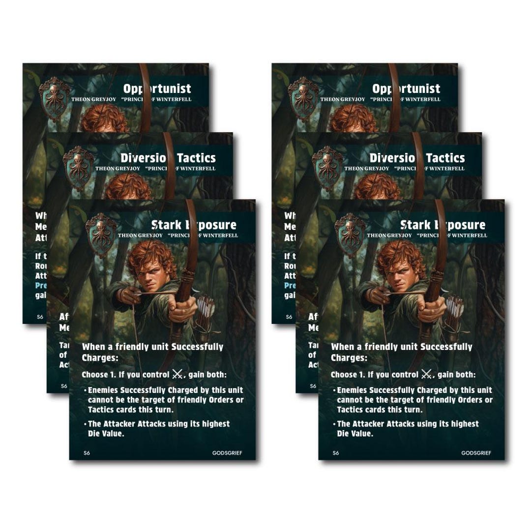 ASOIAF Custom Full Art Cards - Greyjoy - Theon Greyjoy Commander Cards ...