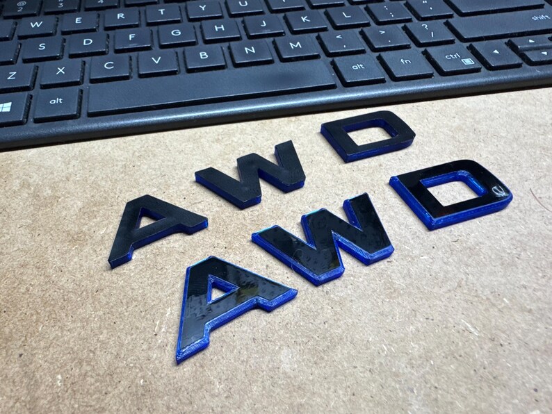 Kia AWD Style 3D Printed Emblem Lettering - Etsy