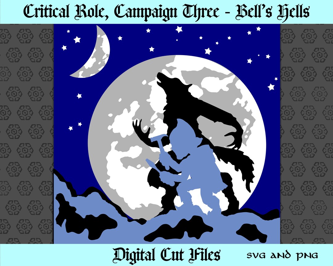 Chetney Critical Role SVG and PNG Cut Files for Shadow Box - Etsy