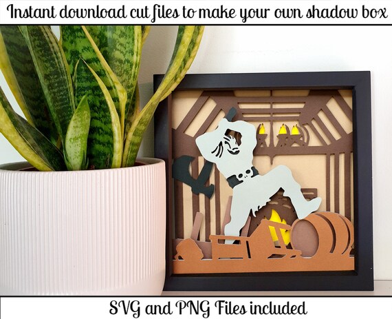 Grog Critical Role shadow box SVG and PNG cut files | Etsy