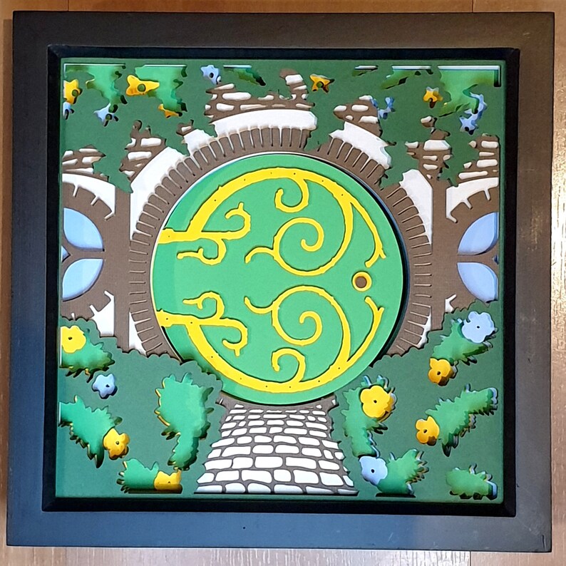 Hobbit Hole SVG and PNG Cut Files for Shadow Box | Etsy Australia