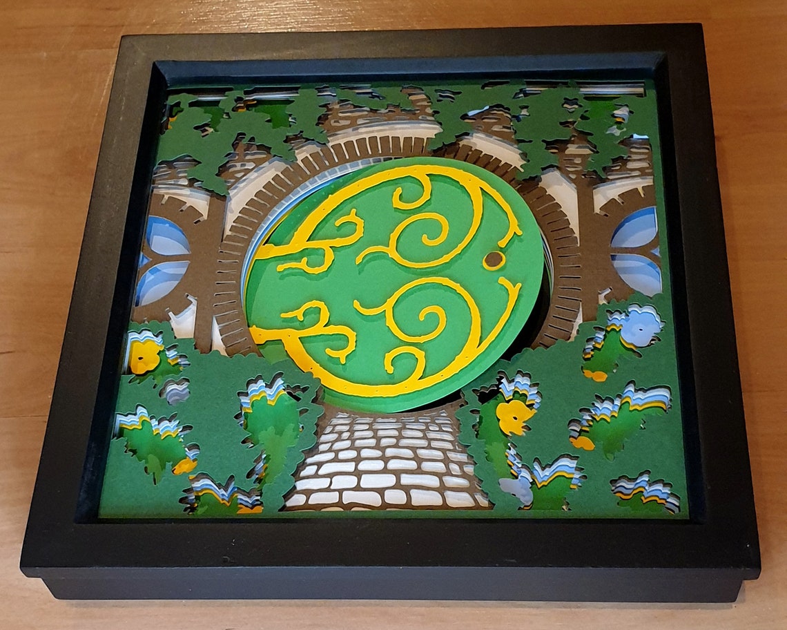Hobbit Hole - SVG and PNG Cut Files for Shadow Box - Etsy