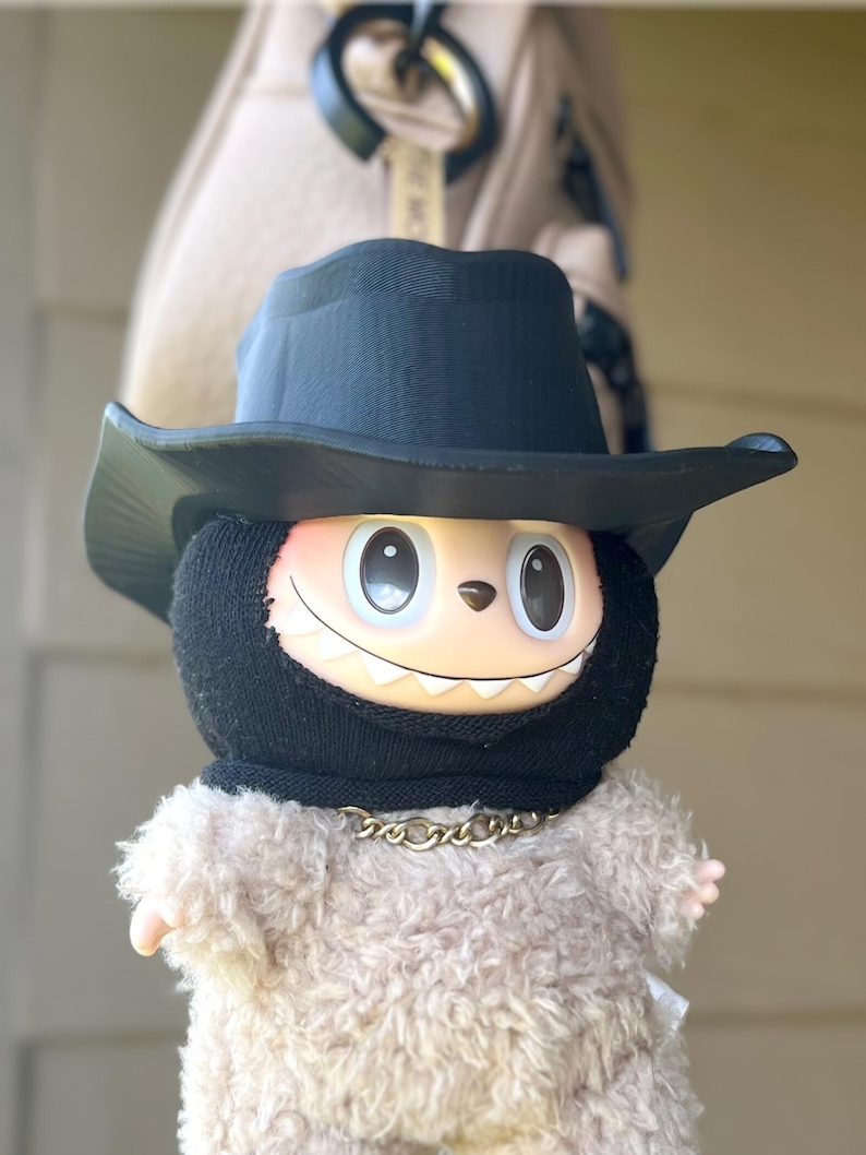 Labubu Cowboy Hat 3D Printed Doll Accessory - Etsy