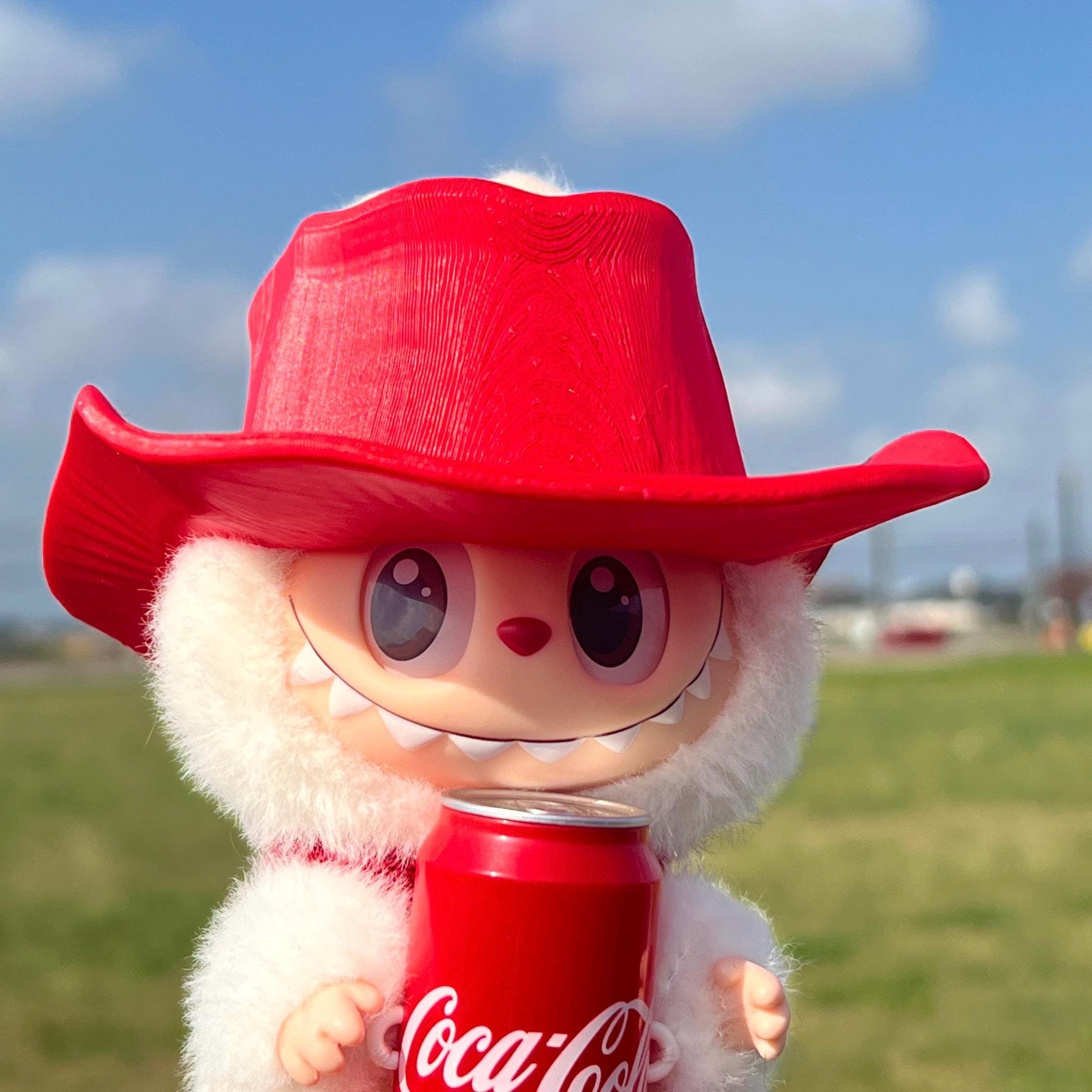 Labubu Cowboy Hat 3D Printed Doll Accessory - Etsy