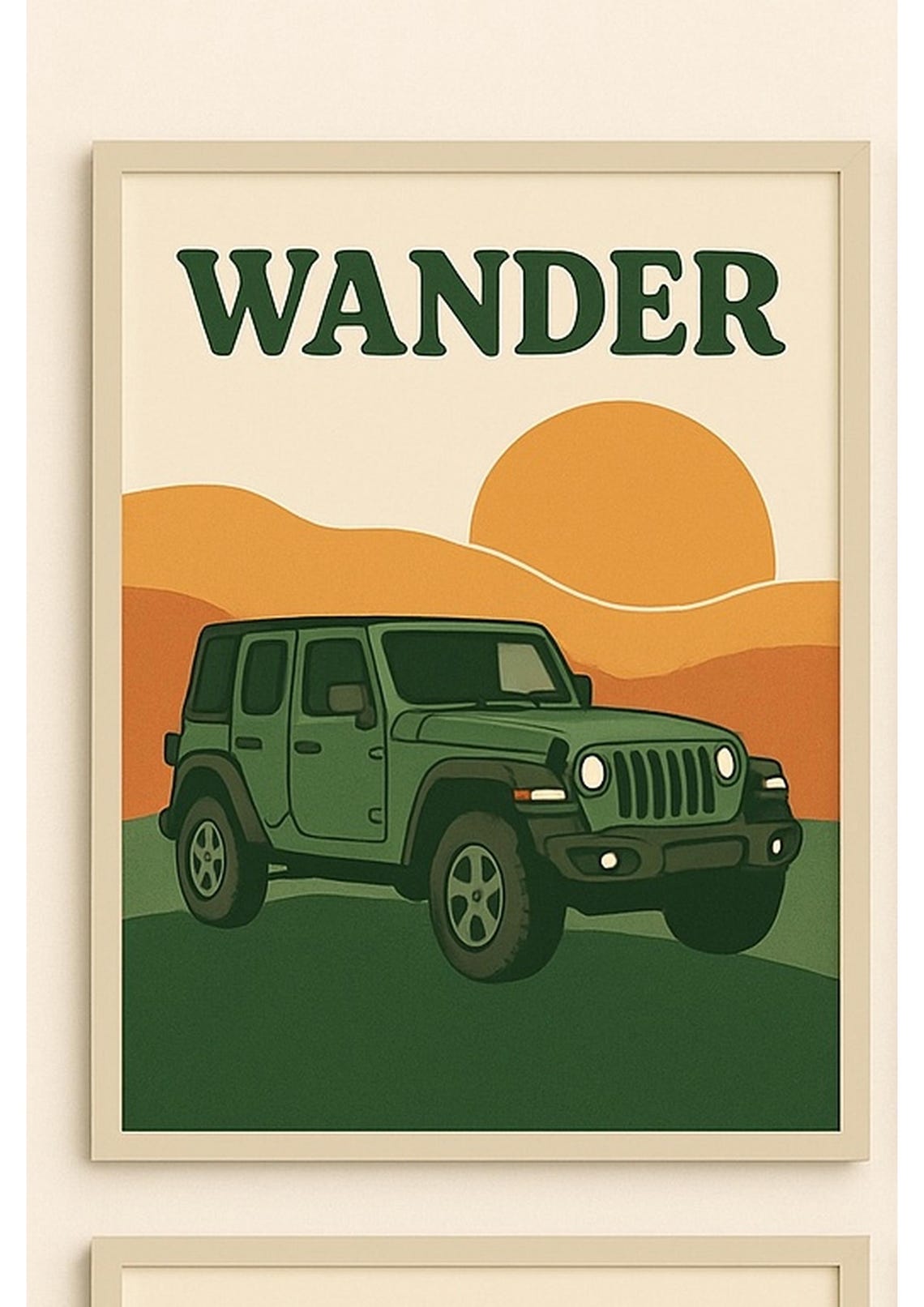 Jeep Wrangler Wall Art Set – 4 Printable Posters | Off-road Adventure ...