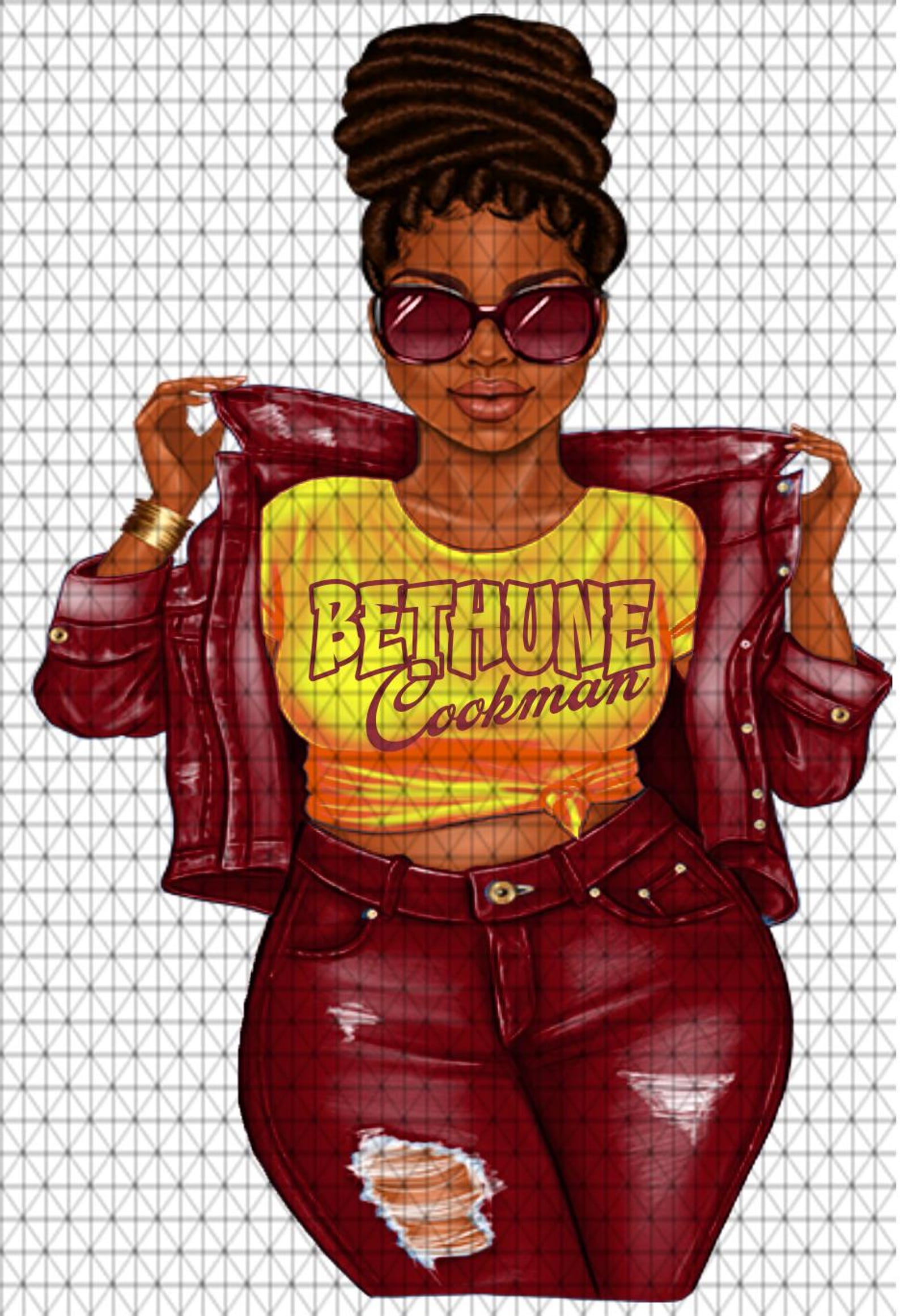 Bethune-cookman Female PNG - Etsy