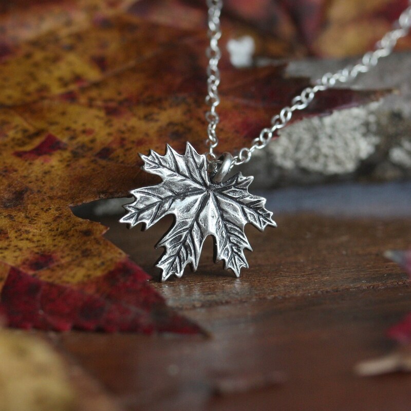 Silver Maple Leaf - Etsy