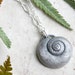 Snail Shell Necklace, Silver Spiral Pendant, Nature Inspired Jewelry ...