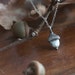 Silver Acorn Pendant, Small Oak Tree Charm, Nature Treasure Jewelry ...