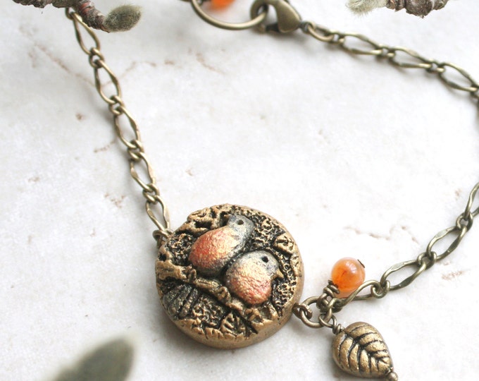 Robin Bird Jewelry, Bird Bracelet, Love Birds Bracelet, Bird Lover Gift ...