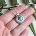 Snail Shell Necklace Silver Spiral Pendant Nature Inspired - Etsy