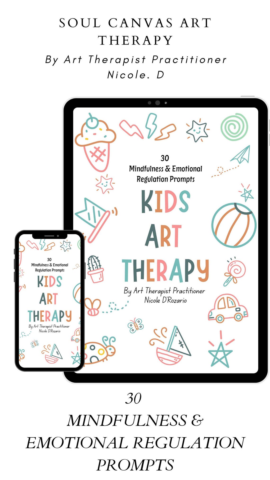 30 Mindfulness Art Therapy Prompts – Printable Emotional Regulation ...