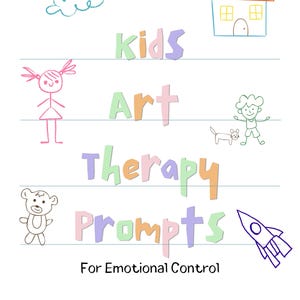 Kids Art Therapy Prompts: Emotional Control Workbook (digital PDF) - Etsy