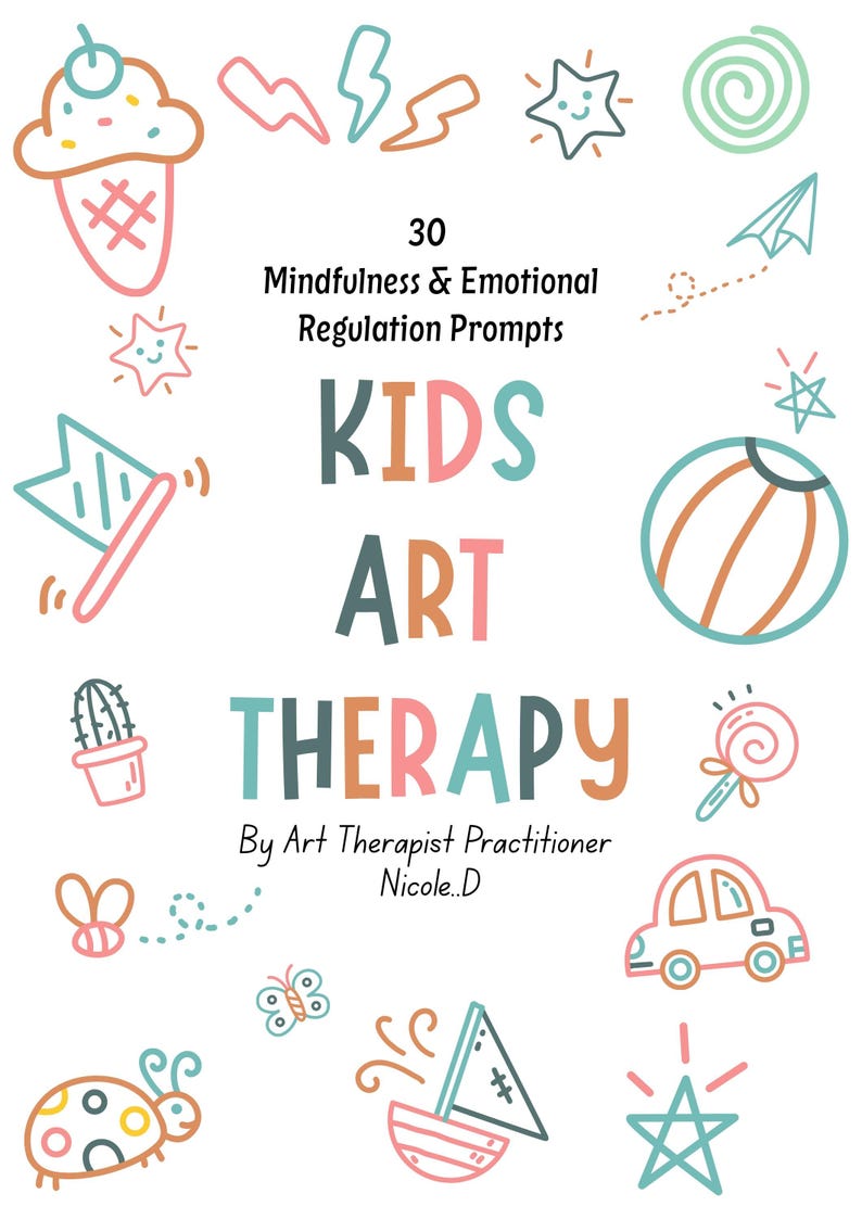 30 Mindfulness Art Therapy Prompts – Printable Emotional Regulation ...