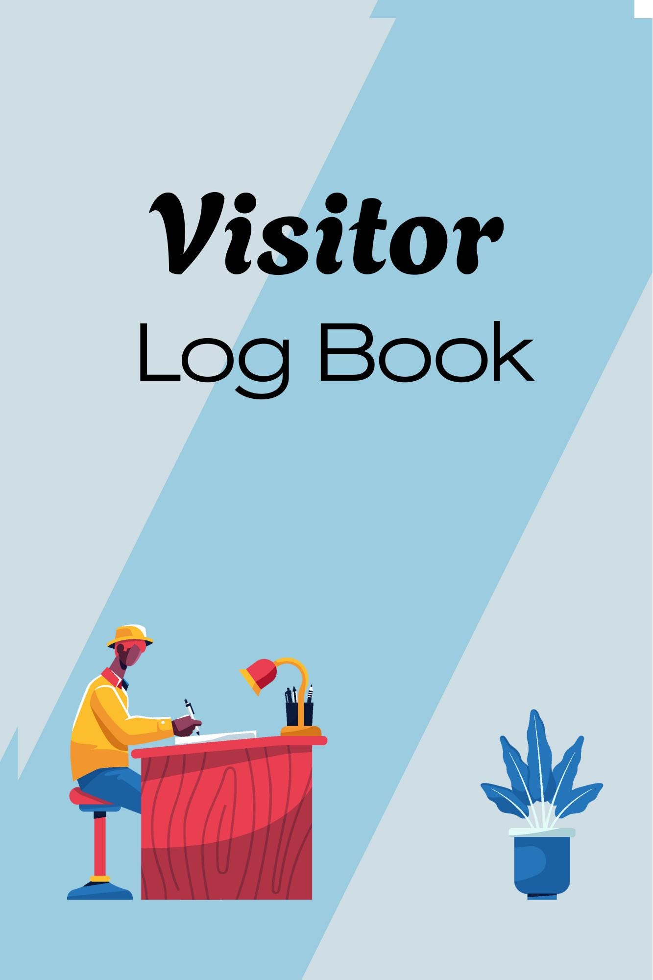 Visitor Log Book | Guest Sign-in Register for Office, School, Clinic ...