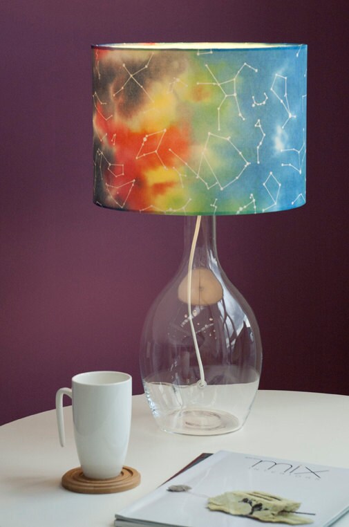 Space Inspired Handmade Lampshade - Etsy