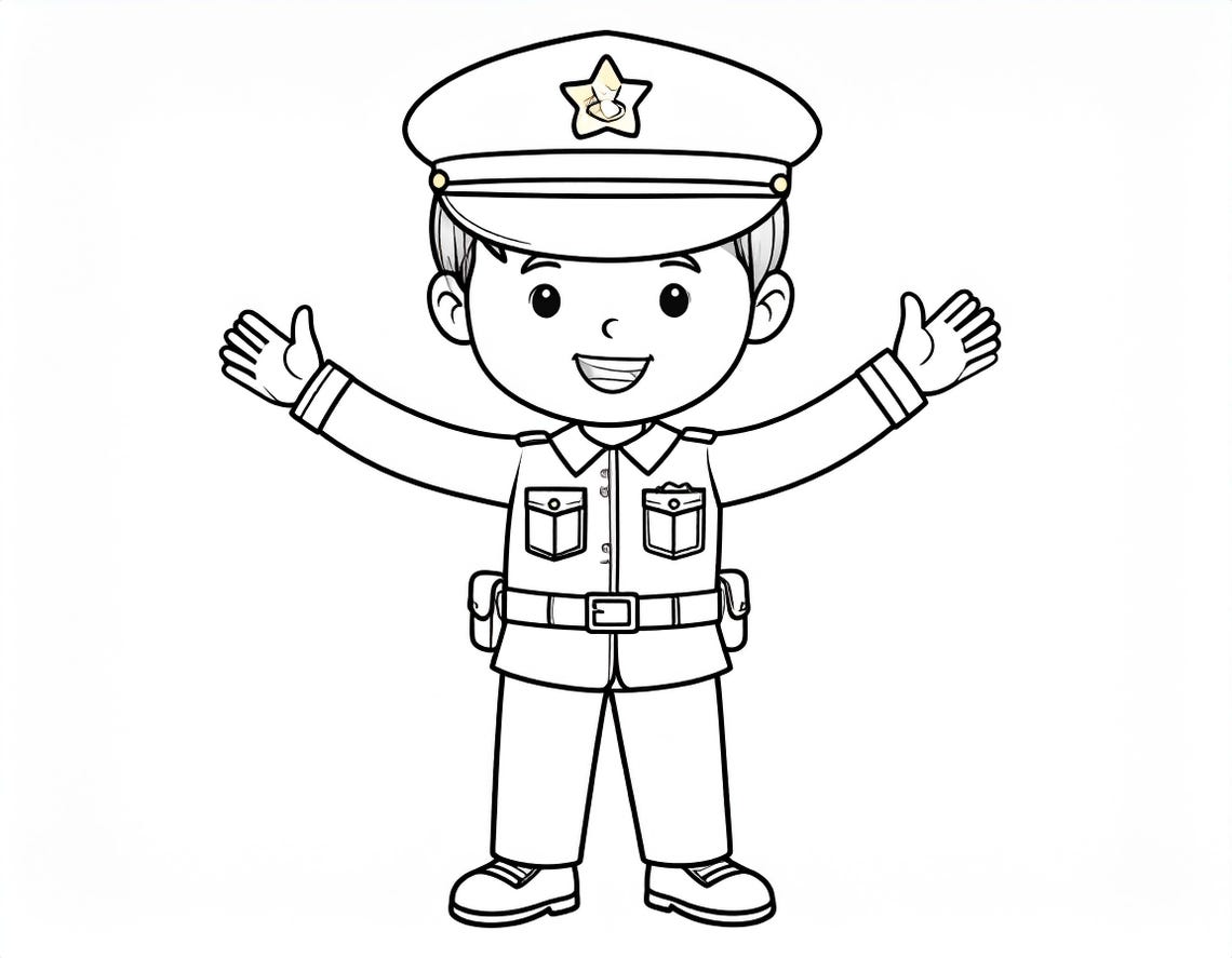 Jobs & Occupations Coloring Book for Kids – 40 Printable Pages ...