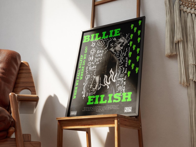 Billie Eilish Digital Print - Etsy