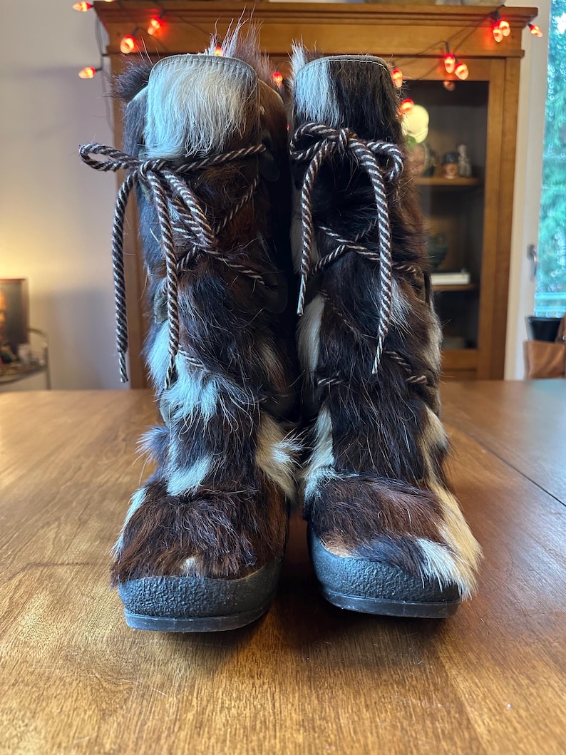 Vintage French Fur Boots – “pichette” – Made in France – Size 39 - Etsy