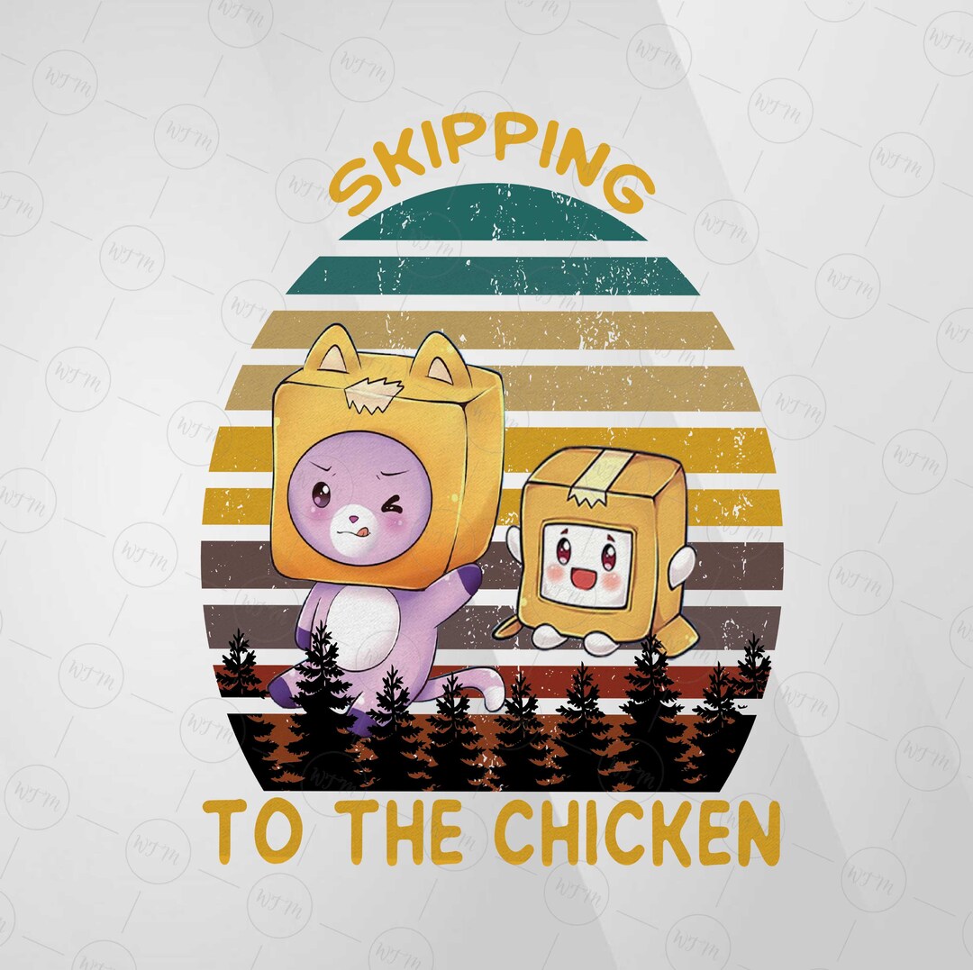 Lankybox PNG, Skipping to the Chicken PNG, Boxy Foxy Sublimation, Retro ...