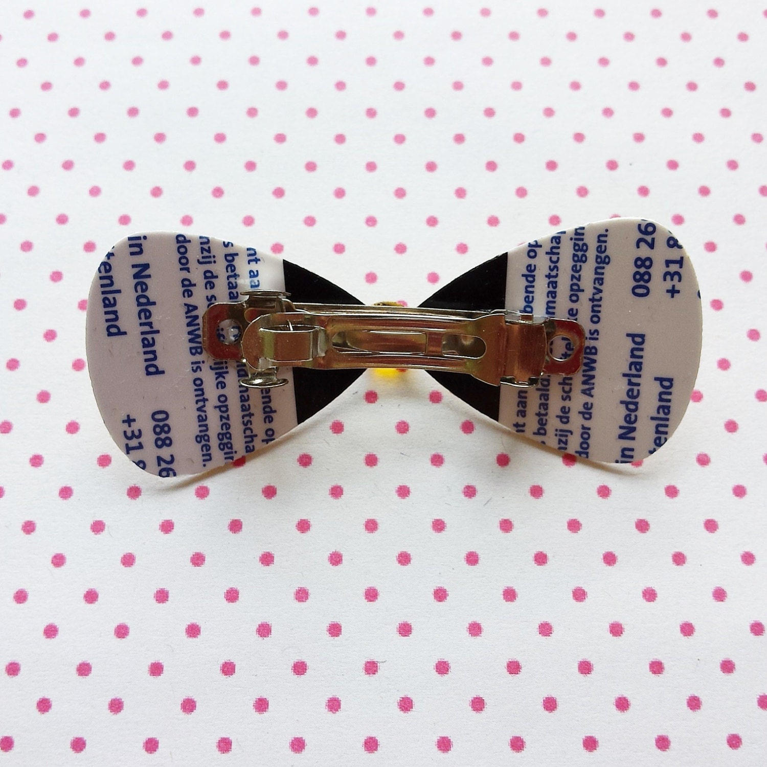 Recycled Plastic Bow Hair Clip Made of Recycled Credit Card Great Gift ...