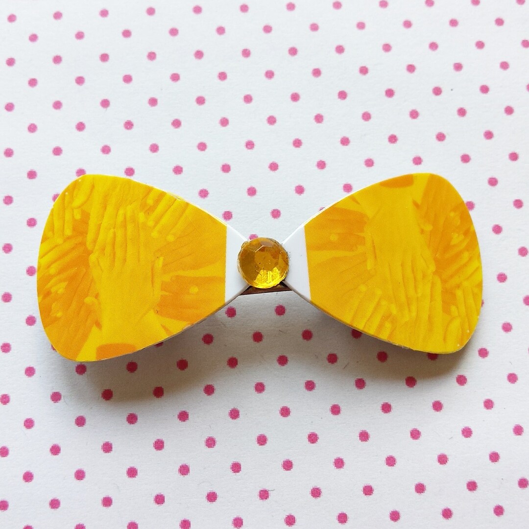 Recycled Plastic Bow Hair Clip Made of Recycled Credit Card Great Gift ...