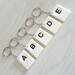 Bulk Rummikub Tile Initial Letter Keychains 10 Pieces or More - Wedding ...