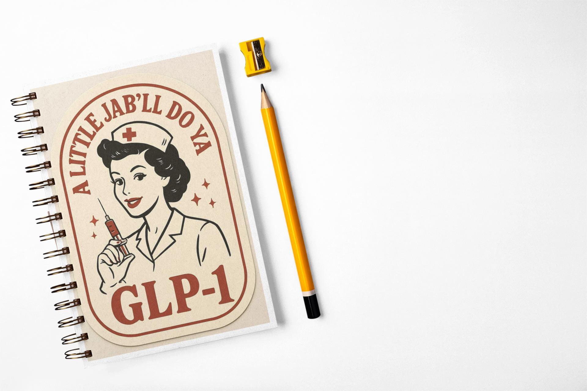 GLP-1, Funny Weight Loss Journal, A Little Jab Will Do Ya Humor ...