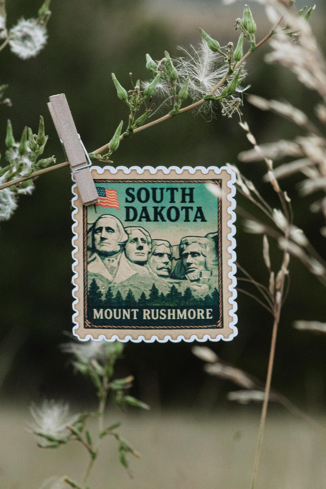 Mount Rushmore South Dakota Stamp Sticker – Vintage Americana ...