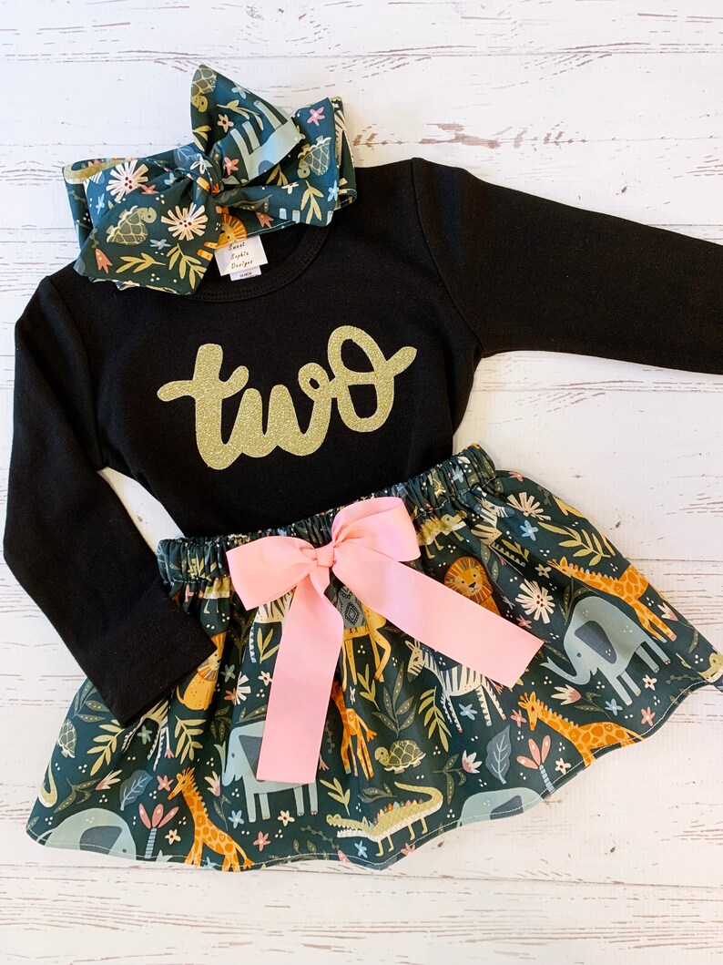 Two Wild Birthday Outfit Wild One Birthday Outfit Safari - Etsy