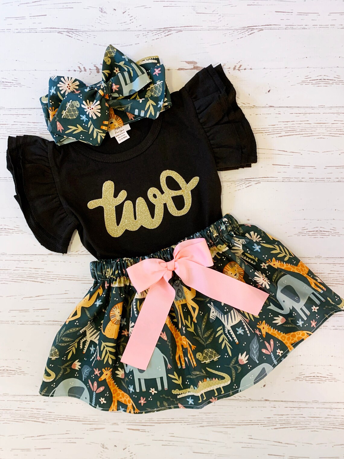 Two Wild Birthday Outfit Wild One Birthday Outfit Safari - Etsy