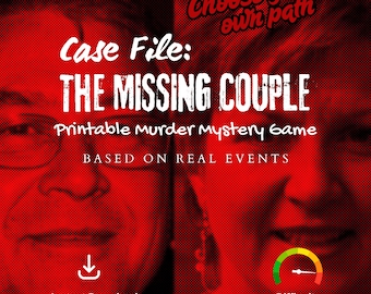 Printable Murder Mystery Game - the Missing Couple | Instant Download ...